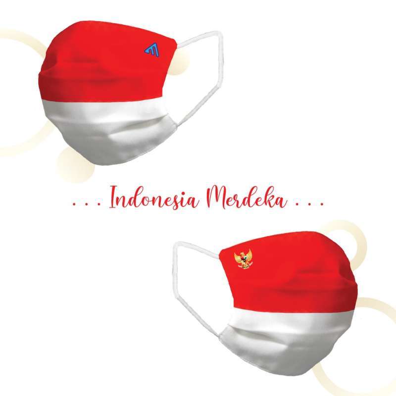 Promo Masker Kain Ateja Mask Merah Putih Logo Garuda Special Edition ...