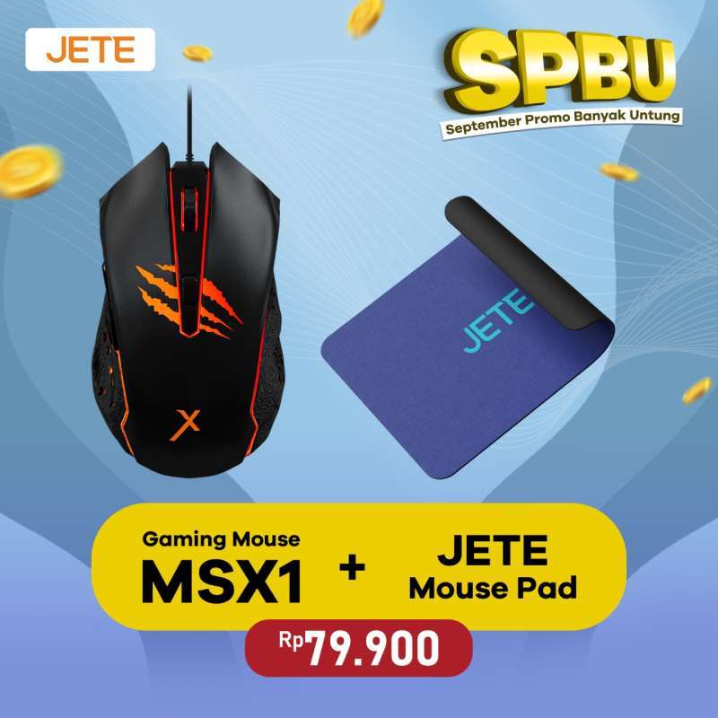 Promo Mouse Gaming RGB JETE MSX1 - Garansi 2 Tahun Diskon 44% di Seller ...