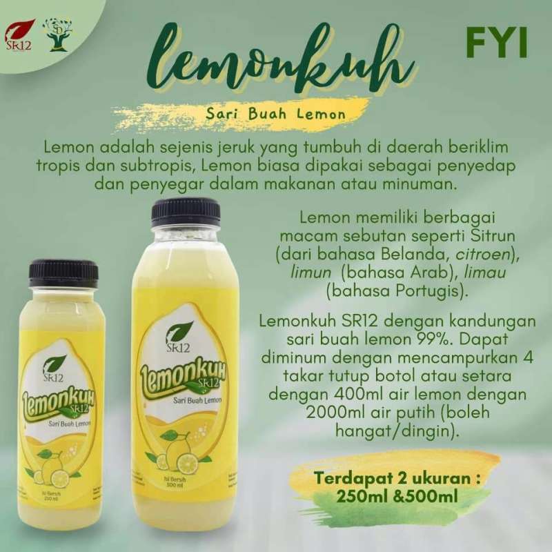 Jual Sari Lemon,lemonkuh,ekstrak Lemon,minuman Lemon/ Lemonkuh Sr12 ...