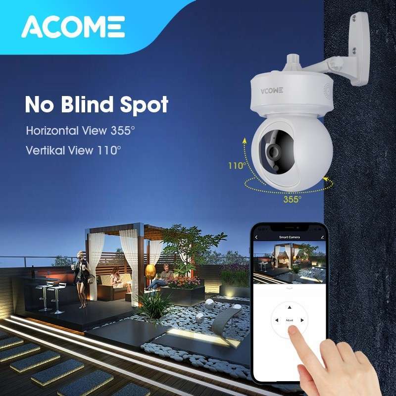 Promo Acome Smart IP Camera CCTV WiFi FHD 1080P 360 Smart Cam indoor ...