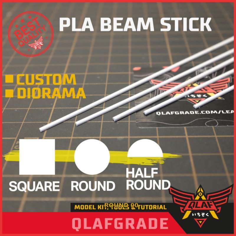 Jual PLA BEAM ROUND 2.5 mm HOLLOW - plastic pla plate bulat custom ...