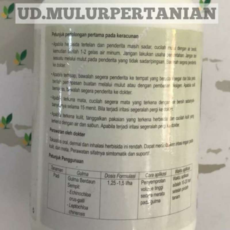 Jual Herbisida purna tumbuh pada tanaman padi PYZERO100ec isi 200ml di ...