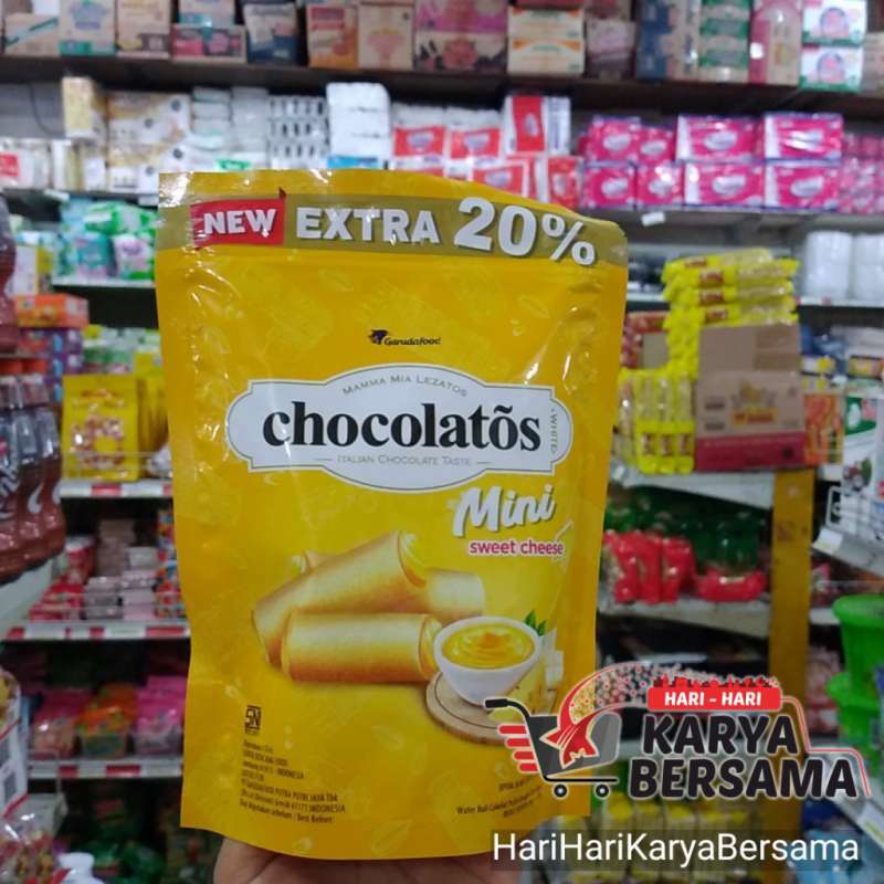Jual GARUDA WAFER CHOCOLATOS ROLL MINI SWEET CHEESE POUCH 65GR di ...