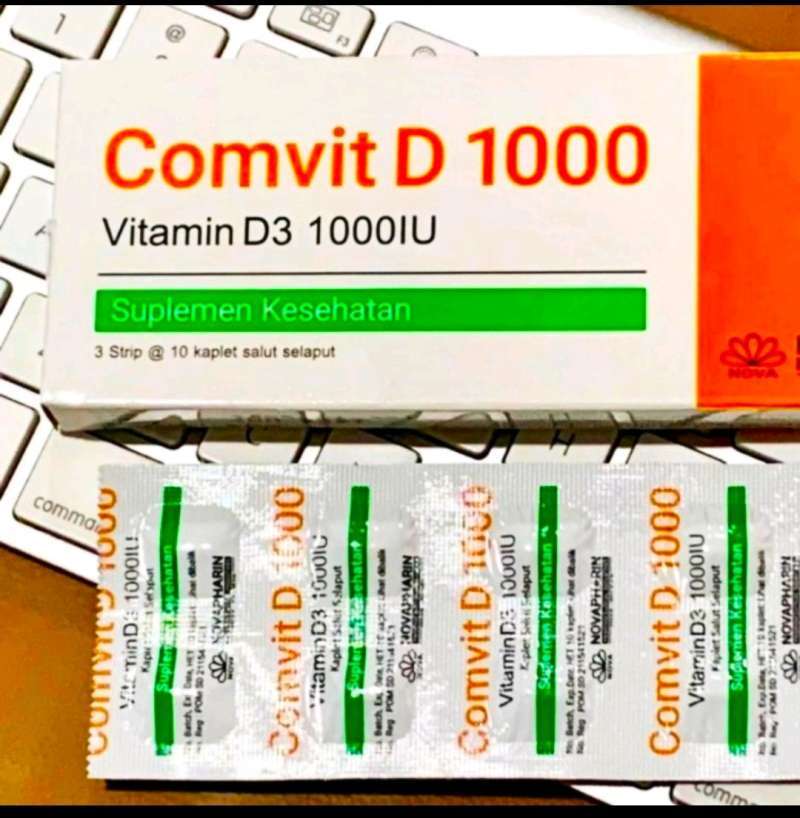 Promo Comvit D 1000iu Vitamin D3 Untuk Kesehatan Tulang Sendi Diskon 15 ...