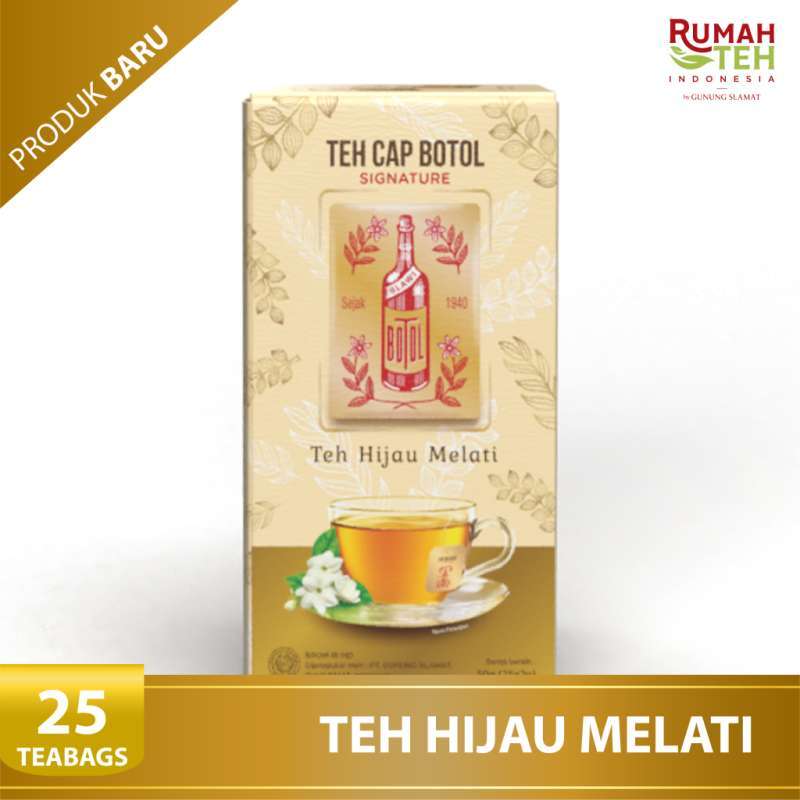 Jual Teh Celup Cap Botol Signature - Teh Hijau Melati 25 Bags -tea Bag ...