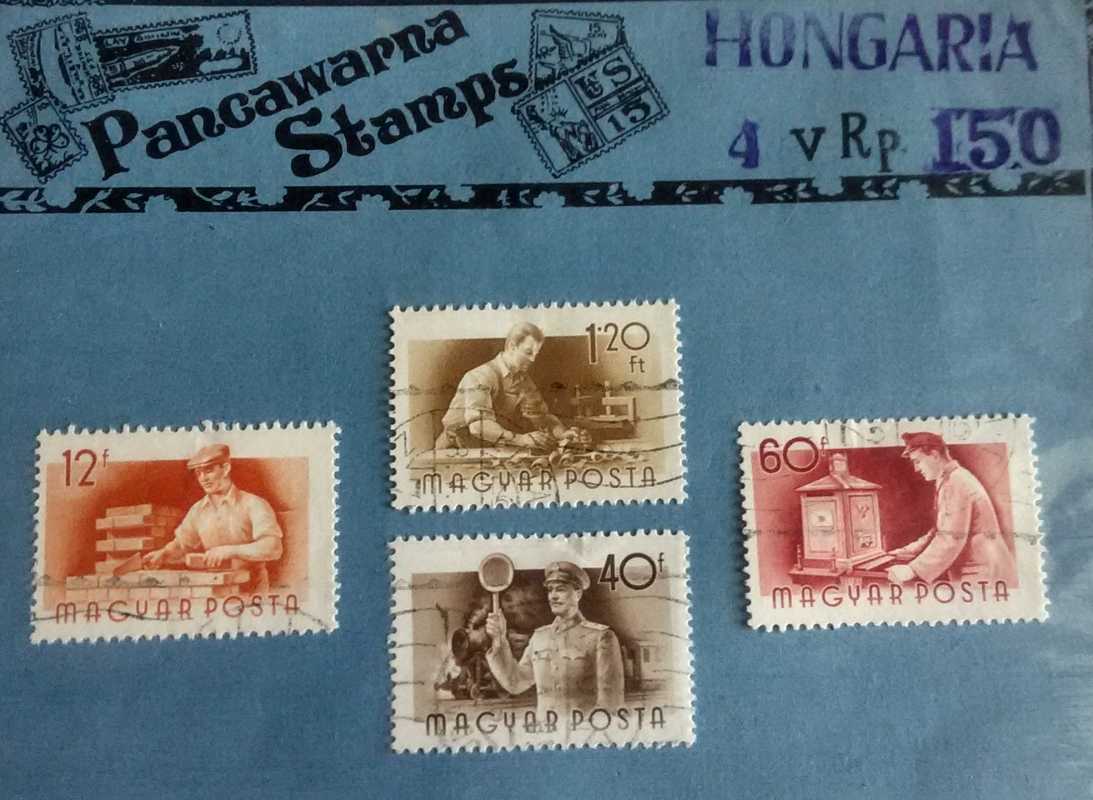 Jual Perangko Pancawarna Stamps Pekerja Hongaria di Seller ...