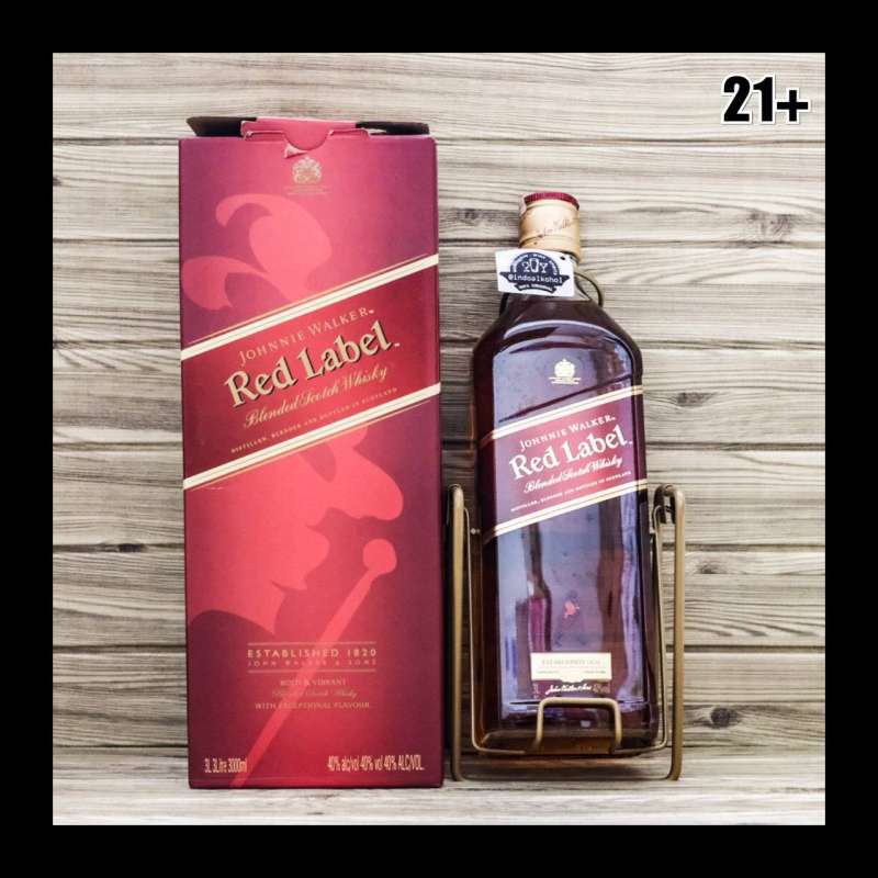 Promo Johnnie Walker Red Label 3000ml - Scotch Whisky - INDOALKOHOL ...