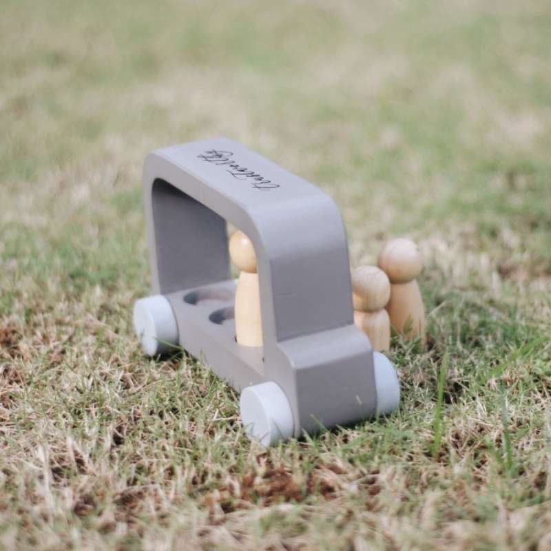 Promo Vehicle Collection Wooden City Bus Mainan Kayu Miniatur Bus ...