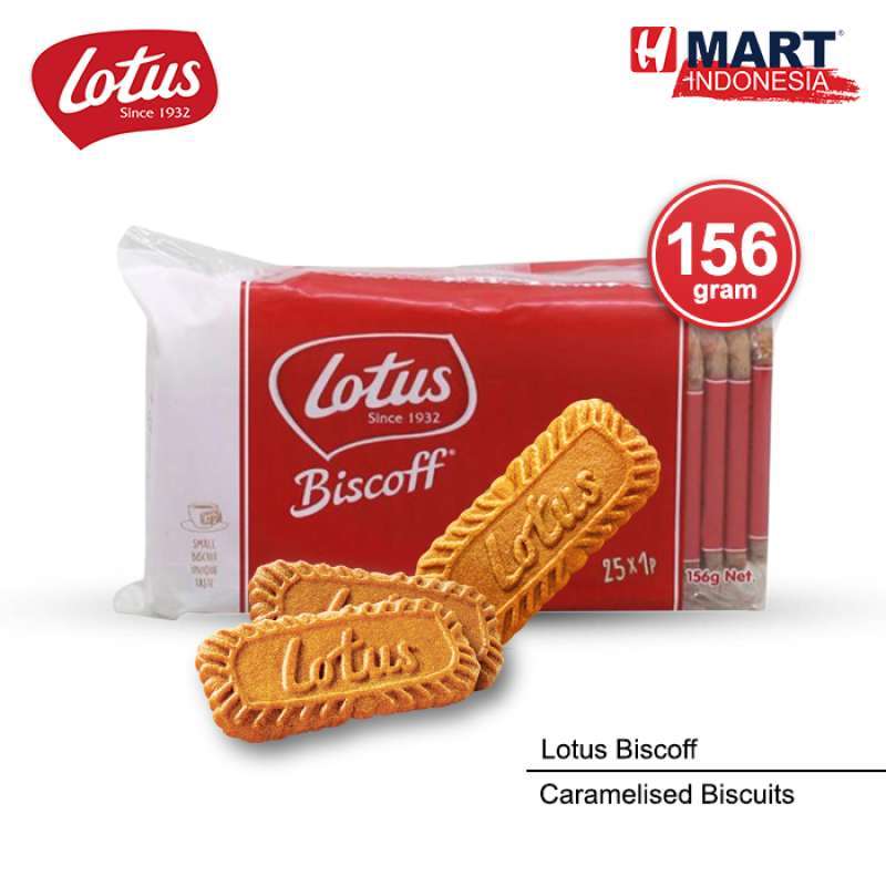 Promo Lotus Biscoff - Caramelised Biscuits 156g ( 25pcs ) Diskon 22% di ...