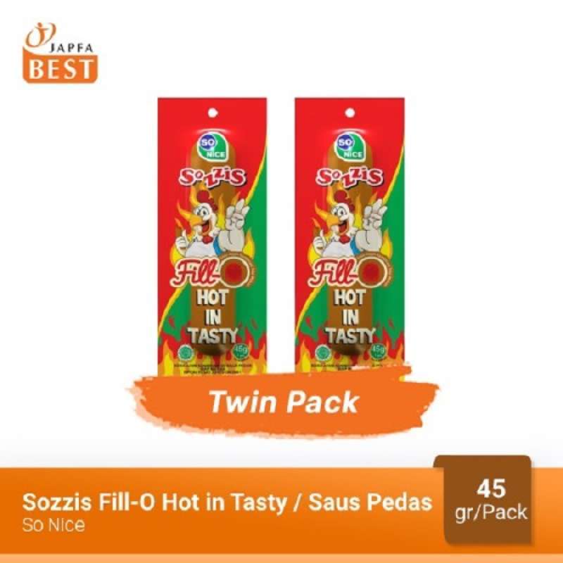 Jual So Nice Sozzis Fill-o Hot In Tasty Siap Makan 45 Gr - Twin Pack Di ...
