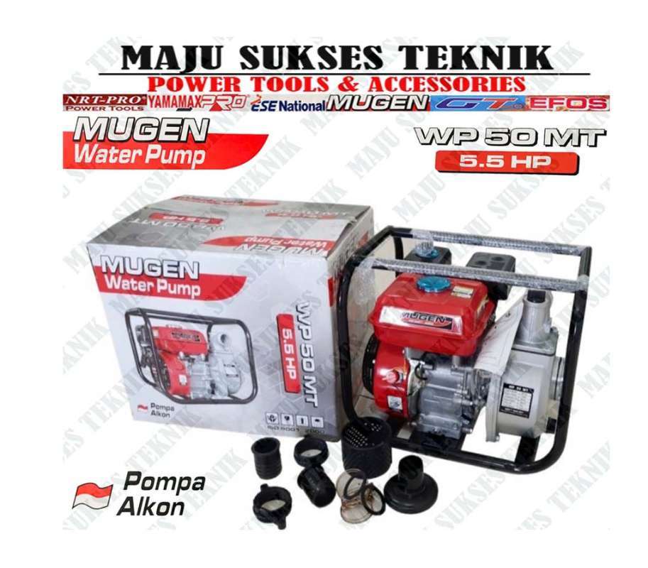 Jual Mugen Wp 50mt Mesin Pompa Air Gasoline Water Pump 2inch 5.5hp Di ...