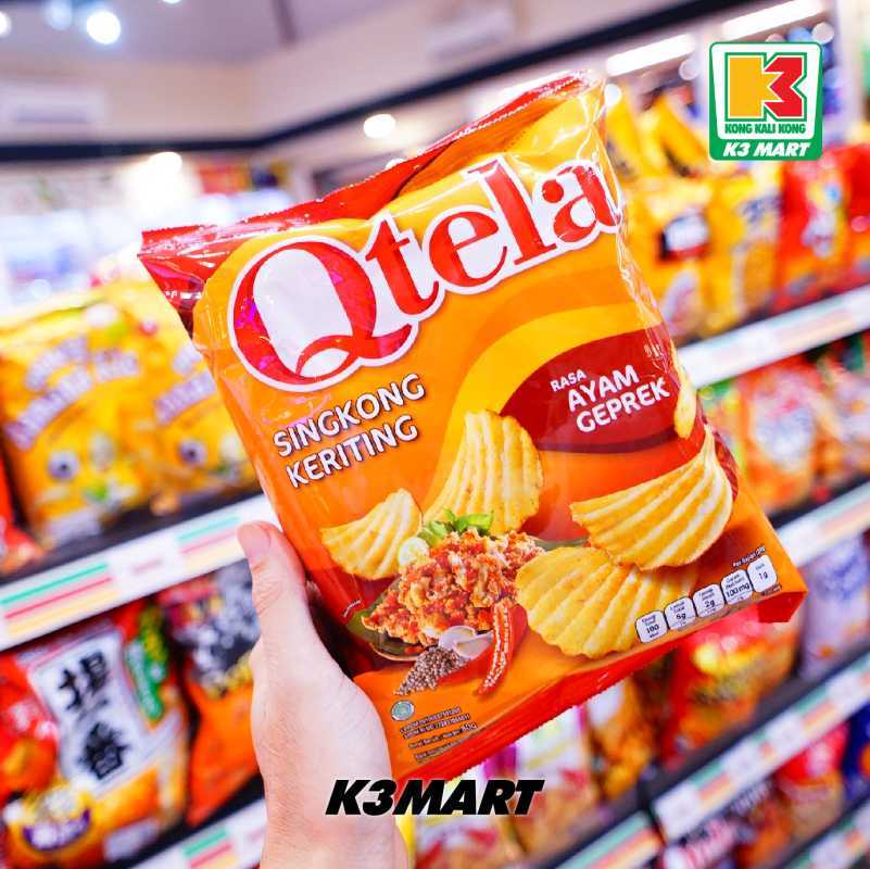 Jual Qtela Singkong Keriting Rasa Ayam Geprek 80Gr Halal di Seller ...