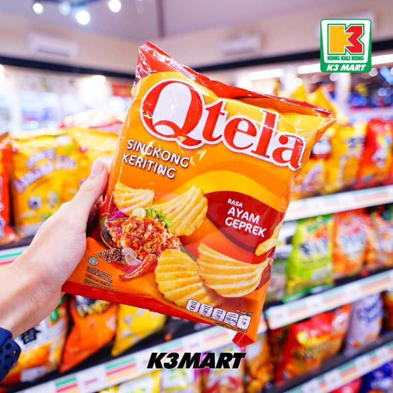 Jual Qtela Singkong Keriting Rasa Ayam Geprek 80Gr Halal di Seller ...