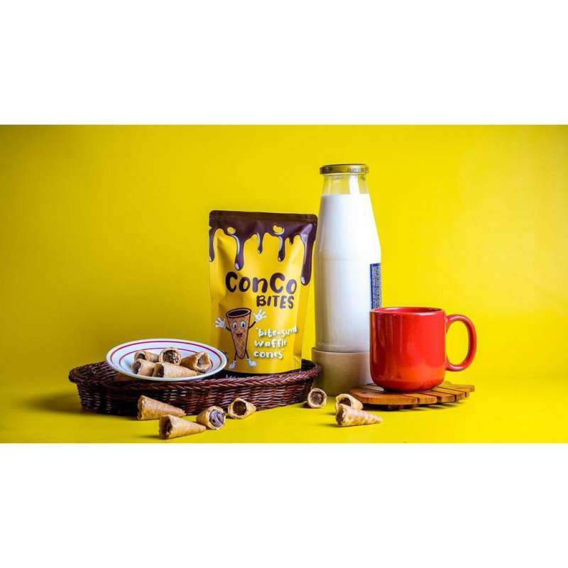 Jual Conco Bites - Bite-sized Waffle Cones Filled With Chocolate 120gr ...