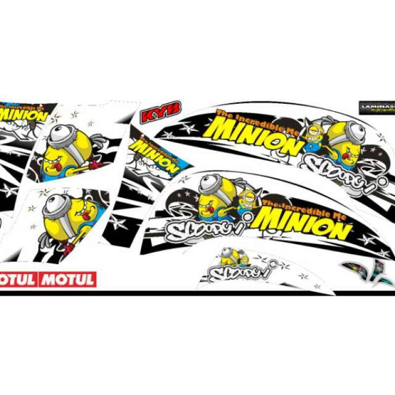 Jual Sticker variasi motor honda new scoopy new semi full minion di ...