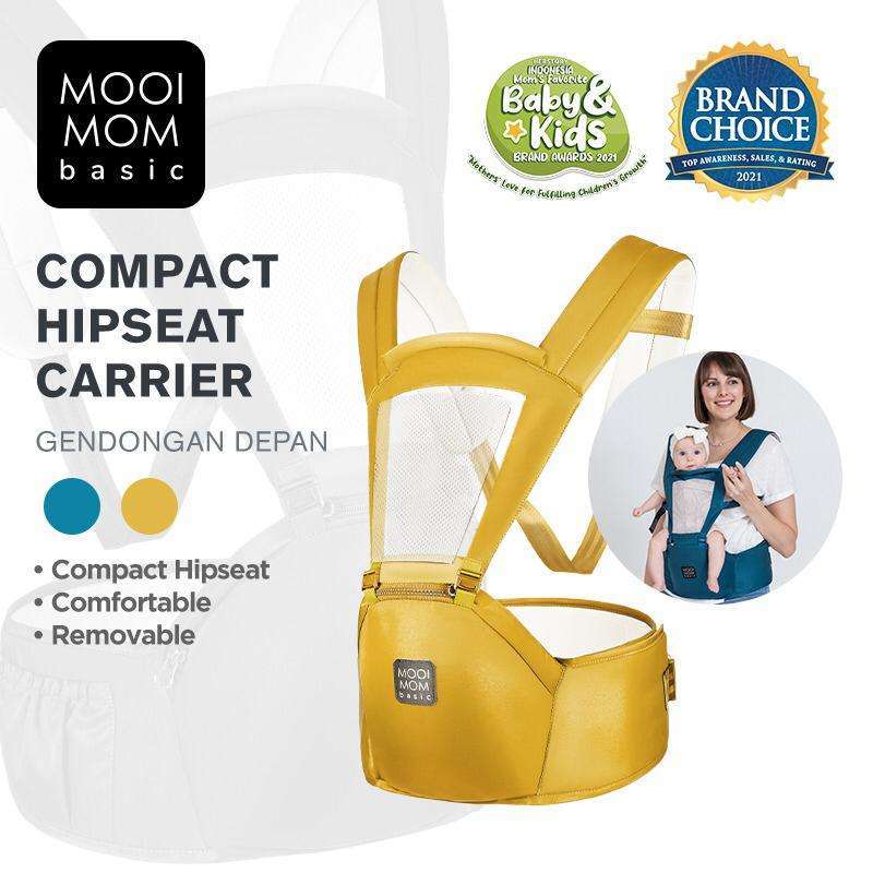 Jual Mooimom Basic Compact Hipseat Carrier - Gendongan Depan - Yellow ...