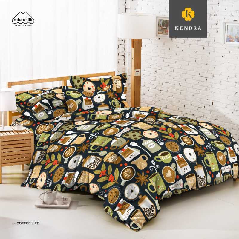 Promo Kendra Sprei Set Coffee Life Diskon 56% di Seller Kendra ...