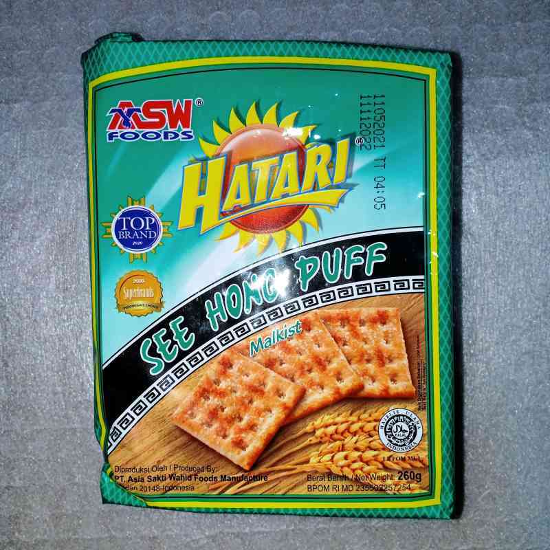 Jual HATARI SEE HONG PUFF ROTI GABING MANIS / MALKIST ASW FOODS 260g ...