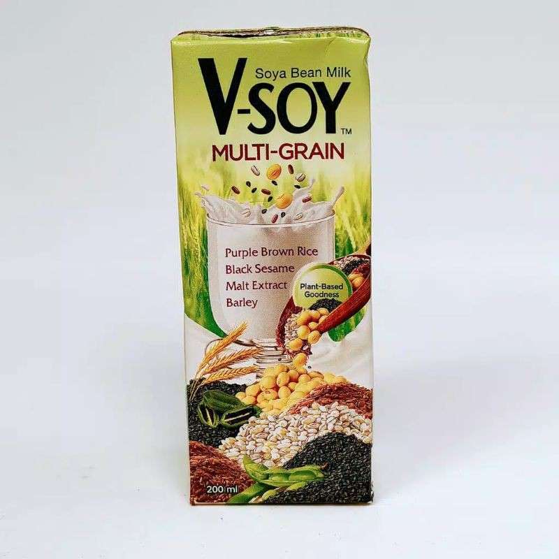 Jual V-Soy Multi Grain Susu Kacang Kedelai UHT Soya bean Milk 1000 ml ...