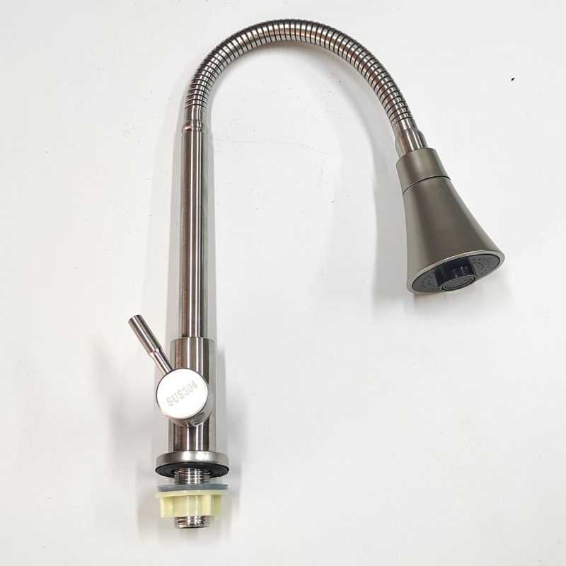 Jual Kran Sink Angsa Stainless 304 13TR - Kran Sink Dapur Meja Flexible ...