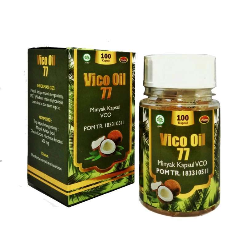 Promo Kapsul VCO Minyak Kelapa Murni - VICO OIL 77 - Obat Kesehatan ...