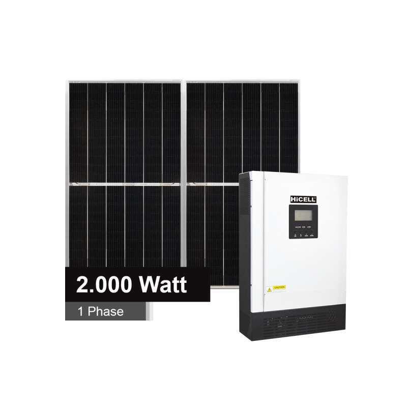 Jual HiCELL Solar Cell System PLTS Hybrid 2.000 Watt di Seller Belomi ...