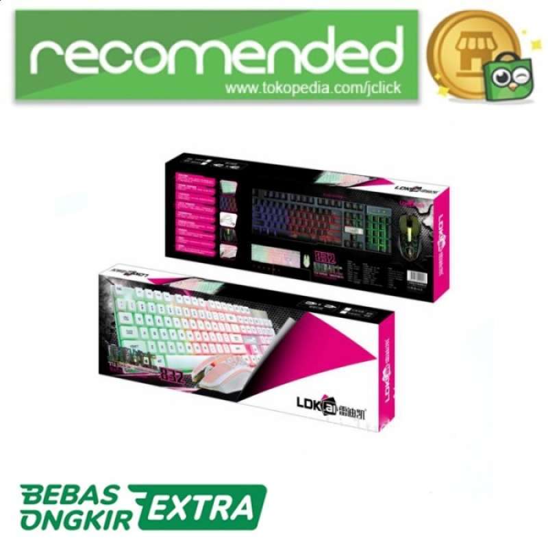 Jual Lokai 832 Gaming Keyboard Led With Mouse - Black Di Seller Metalic ...