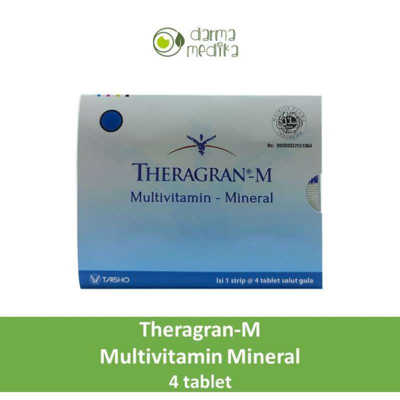 Jual THERAGRAN M Multivitamin dan Mineral 4 tablet di Seller Darma ...