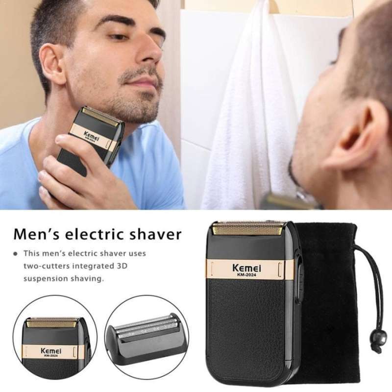 Jual Mesin alat Cukur Listrik Kumis Jenggot Botak Kemei KM-2024 USB Shaver - di Seller Ciptamuda ...