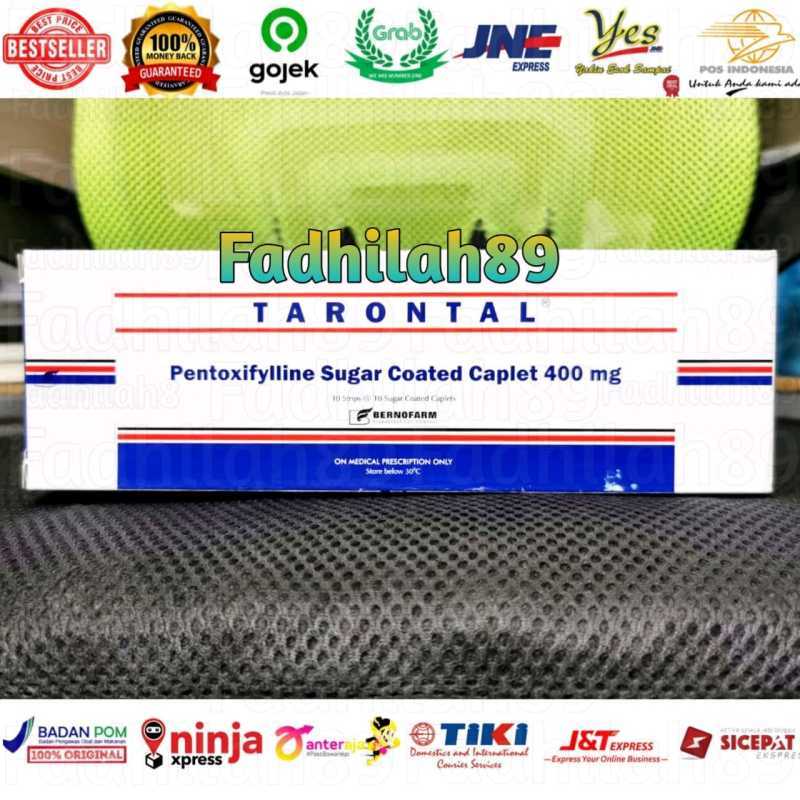 Promo TARONTAL 400 Mg Pentoxifylline 400 Mg Box ORIGINAL - 100 Tablet ...