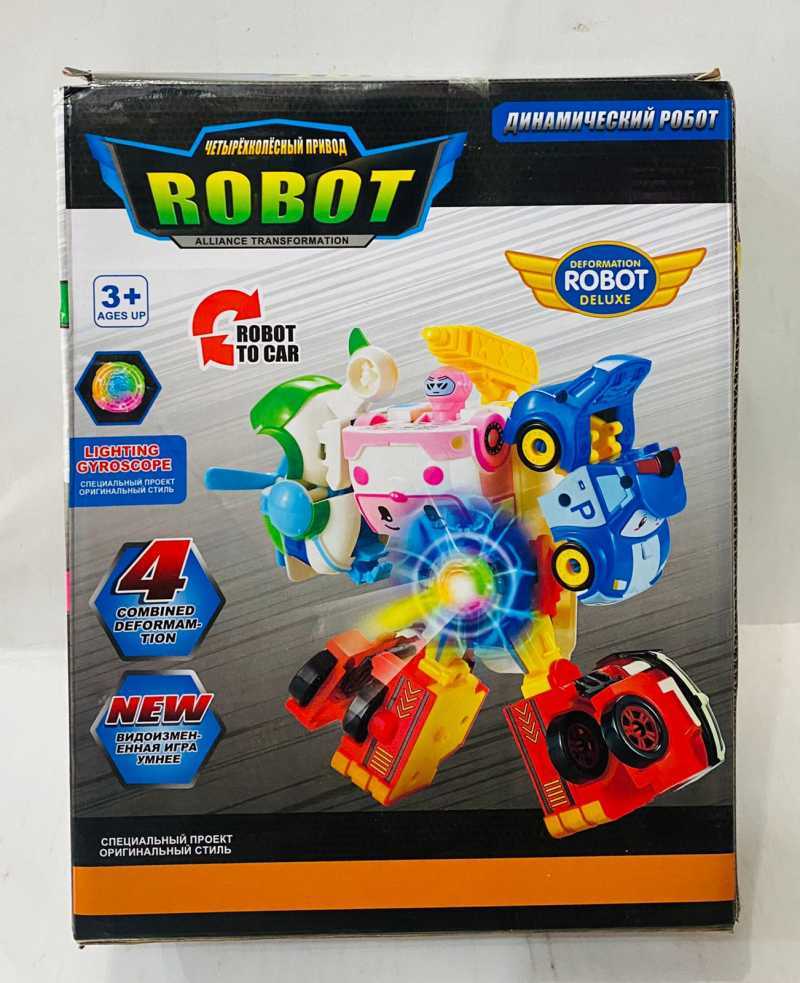 Jual Mainan Deformation Robot Deform Robocar Poli 4 In 1 Tobot 83608-4c ...