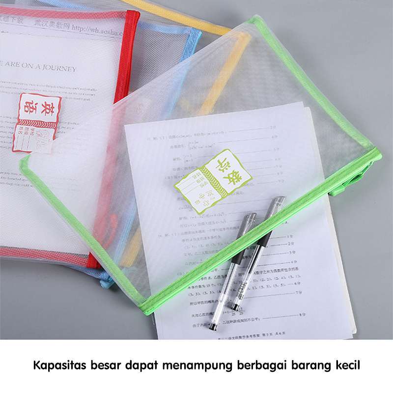 Jual Tas Dokumen Nilon Mesh Tas Penyimpanan Kertas Ujian Kreatif Map ...