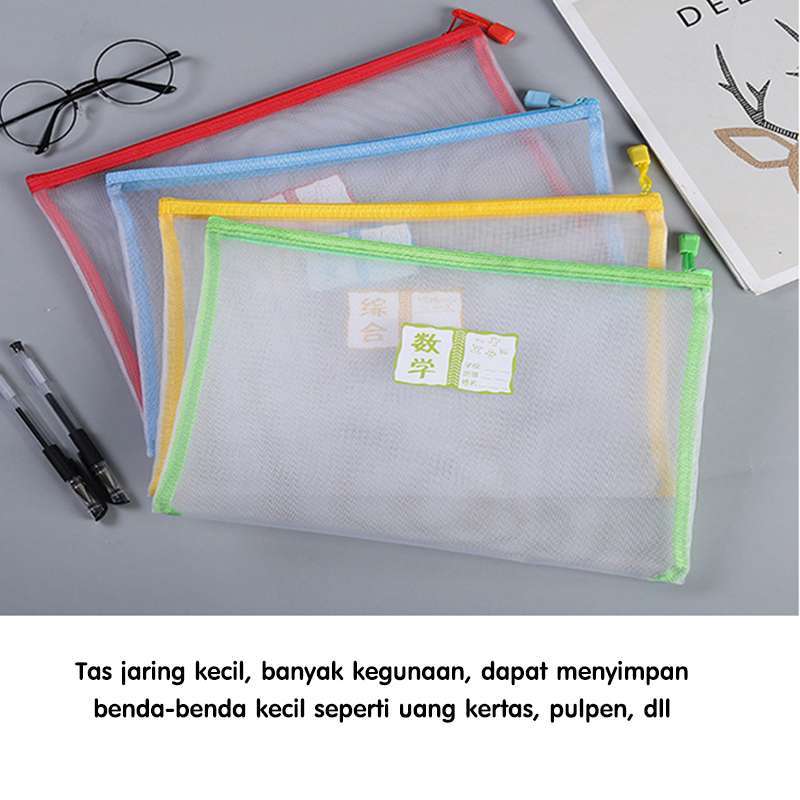 Jual Tas Dokumen Nilon Mesh Tas Penyimpanan Kertas Ujian Kreatif Map ...