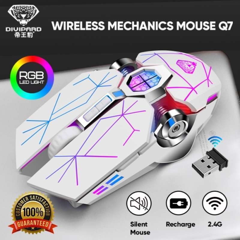 Jual Mouse Gaming Cewek Pink Lucu Wireless Rechargeable Silent Click ...