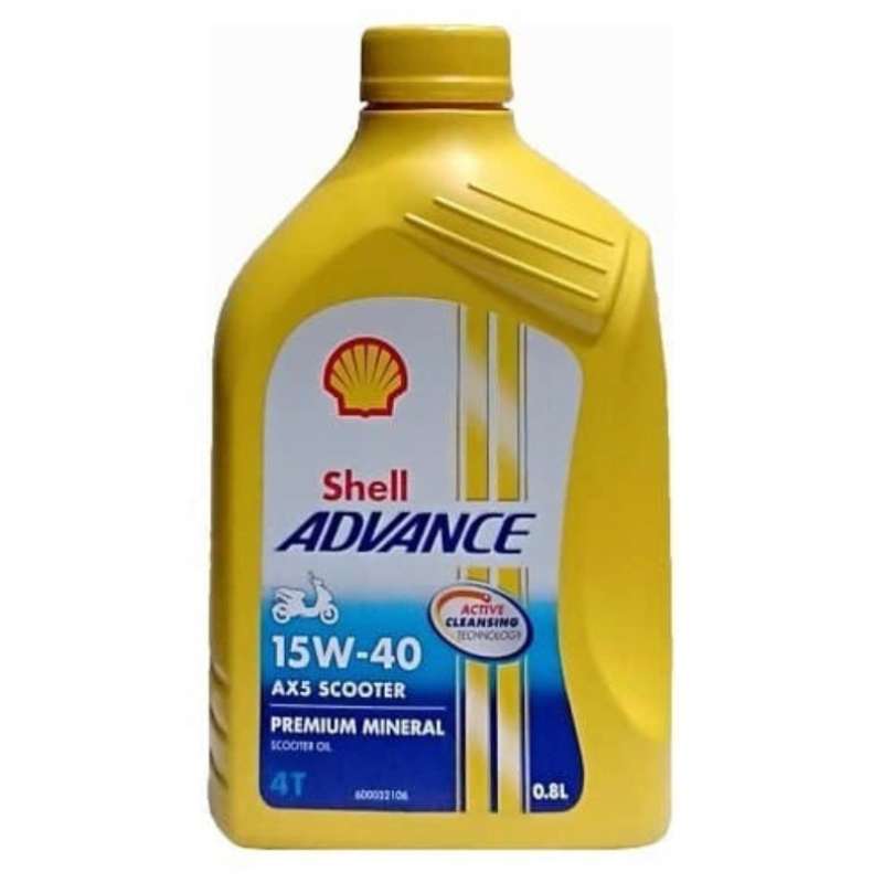 Jual OLI SHELL MATIC ADVANCE SCOOTER AX5 15W-40 VARIO BEAT SCOOPY MIO ...