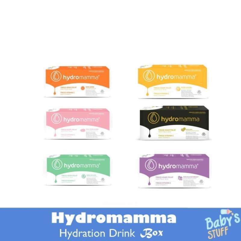 Jual Hydromamma Hydration Drink Box | Minuman Ibu Hamil - Blackcurrant ...