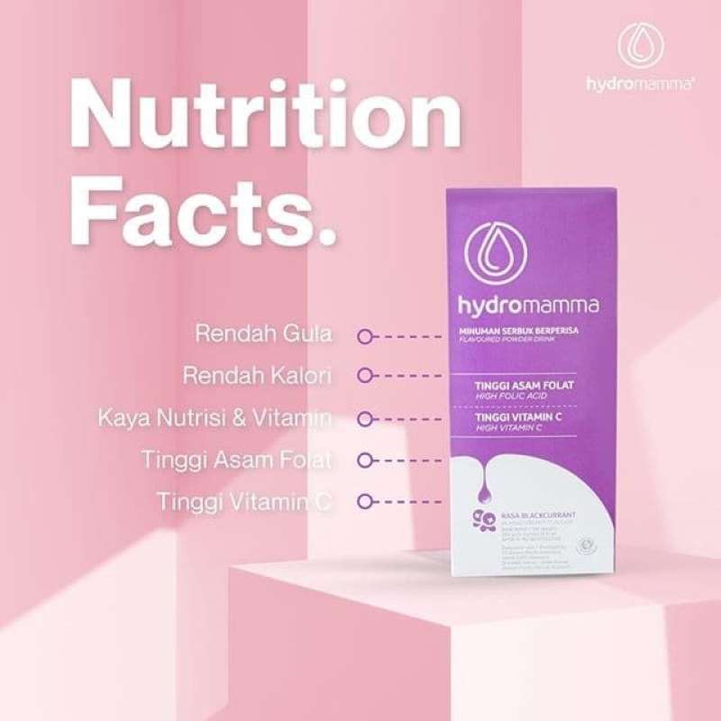 Jual Hydromamma Hydration Drink Box | Minuman Ibu Hamil - Blackcurrant ...