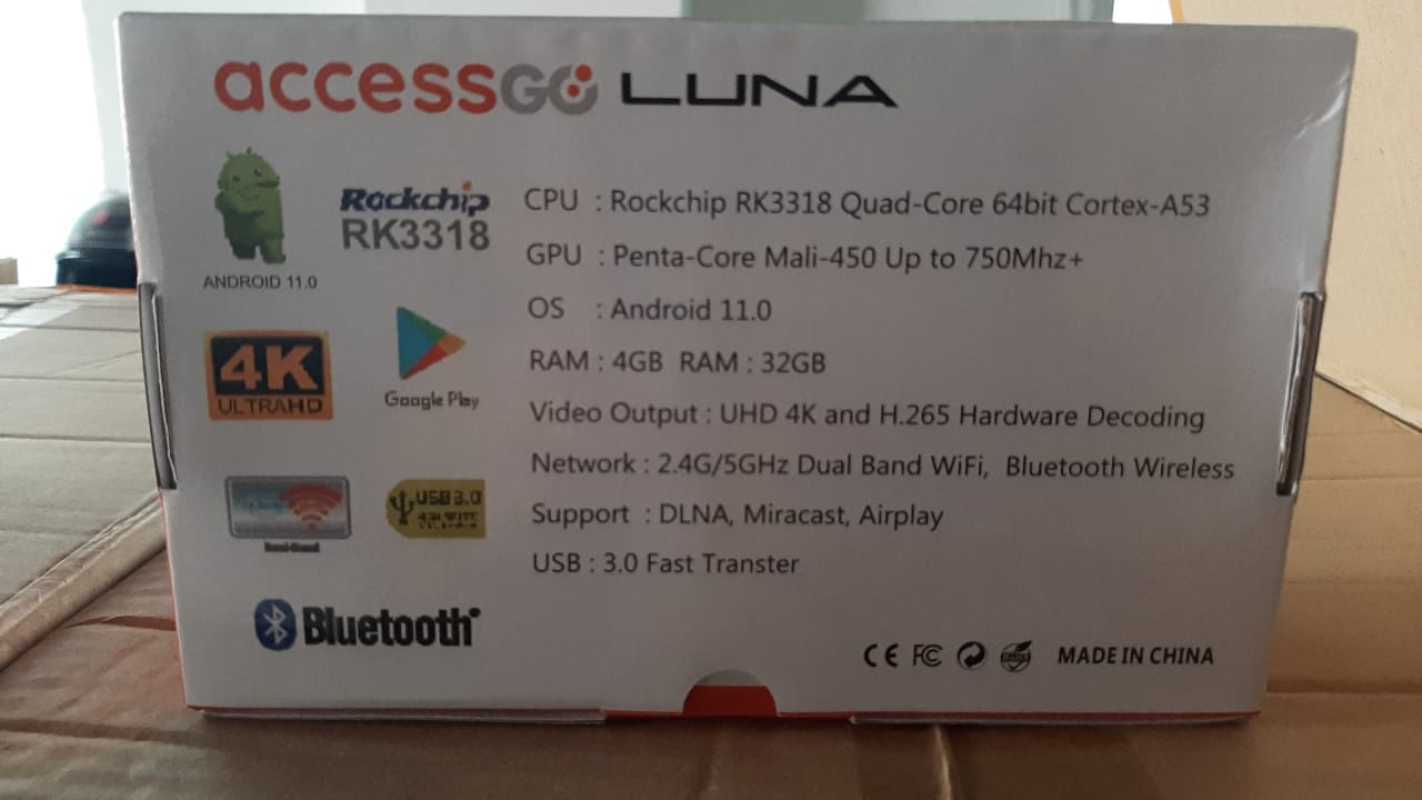 Jual Android TV BOX AccessGo LUNA Bluetooth Miracast Resolusi 4K di ...