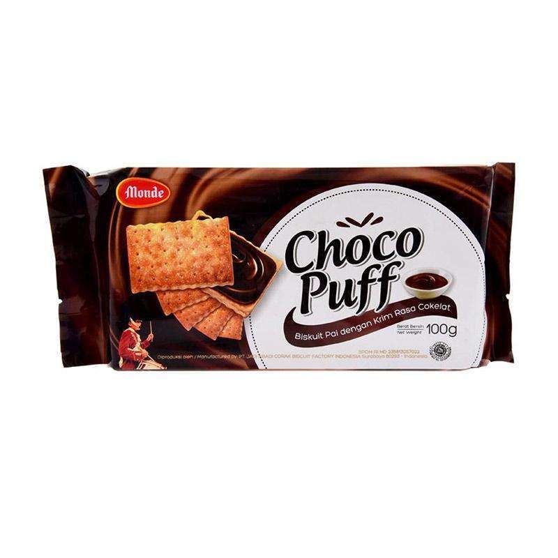 Jual WHS - Monde Chocolate Puff Biskuit [100 g] di Seller Monde Mart ...