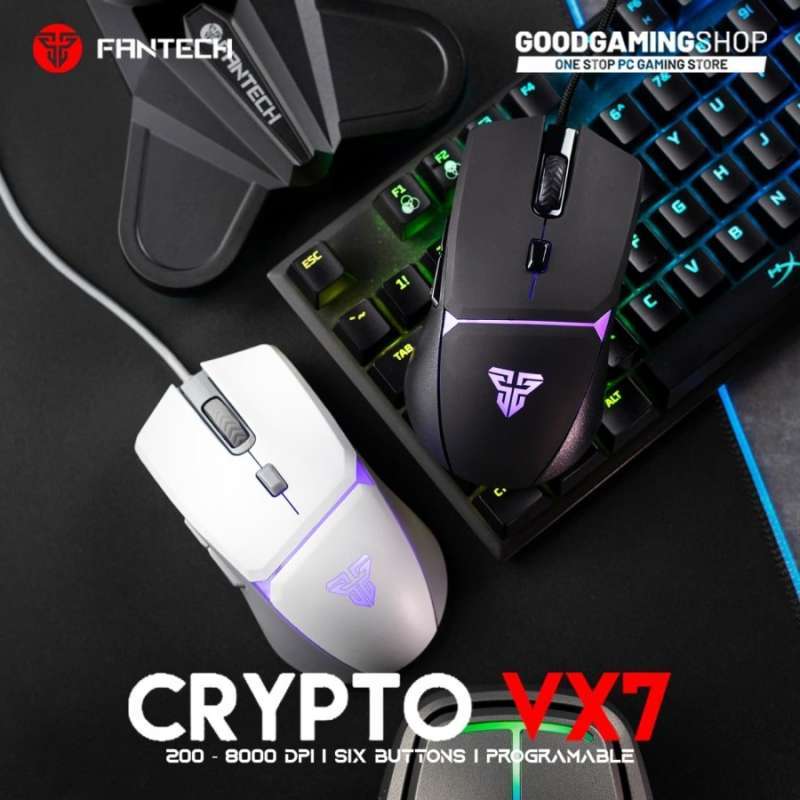 Jual Fantech Crypto VX7 - Gaming Mouse - Black di Seller GOOD GAMING ...