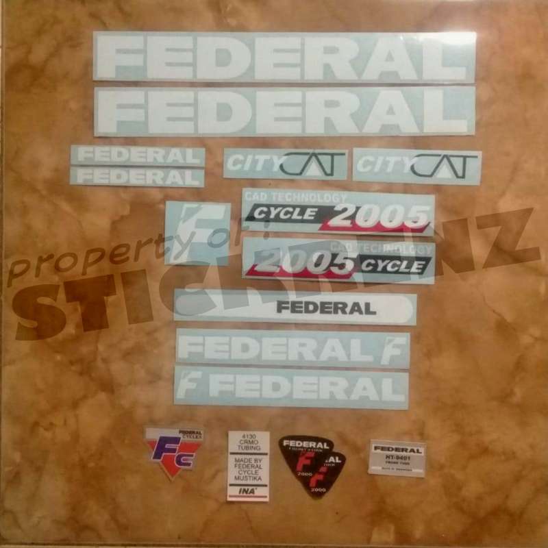 Jual Cutting Sticker Stiker Frame Sepeda Roadbike Mtb Federal Citycat ...