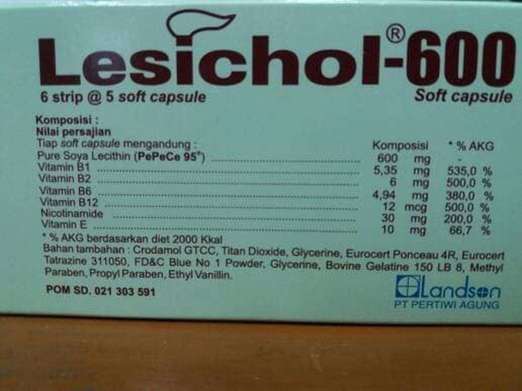 Jual Original Lesichol 600 Box Isi 30 Kapsul Lunak Di Seller Jakarta ...