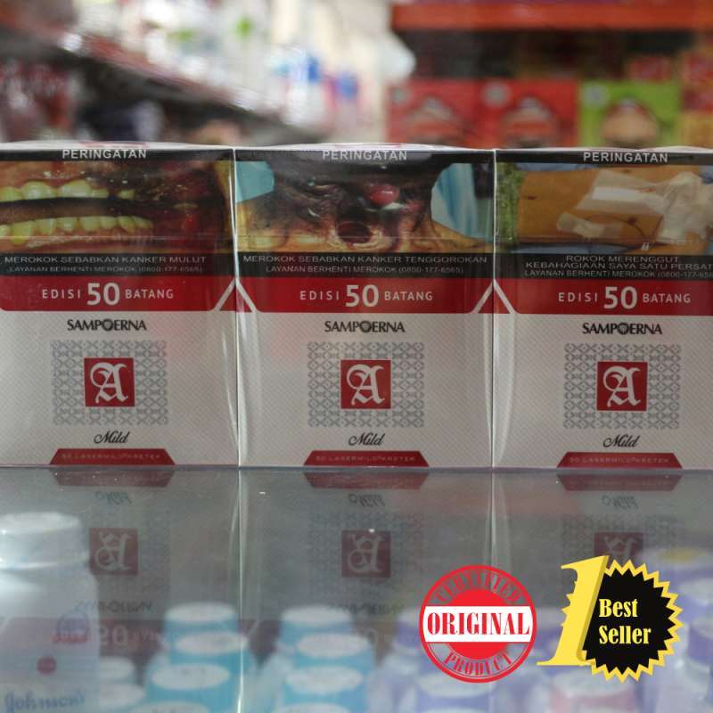 Jual Sampoerna A Mild 50 Btg / Rokok Sampoerna Mild isi 50 batang / 1 ...