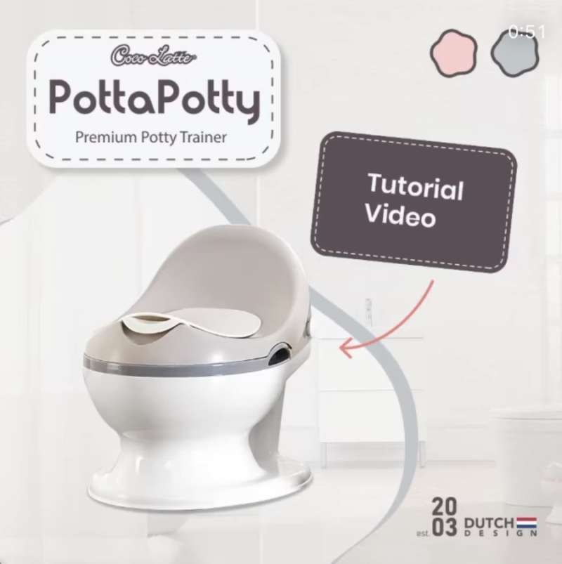 Jual Cocolatte Potta Potty Premium Potty Trainer/ Pispot Potty Train ...