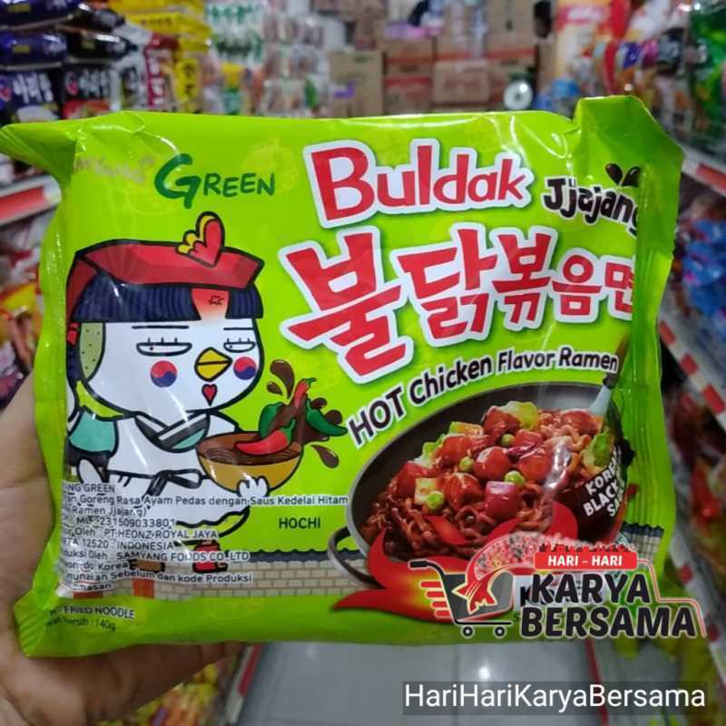 Jual HALAL Samyang Green Buldak JJAJANG Hot Chicken Flavor Ramen di ...