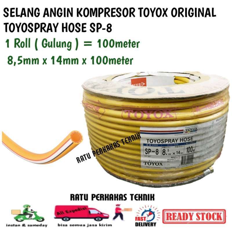 Jual Selang Angin Toyospray Hose Toyox Sp-8 100 M 8,5mm X 14mm Slang ...