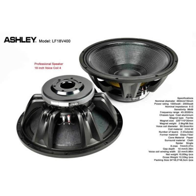 Jual SPEAKER ASHLEY LF18V400 di Seller Hendra Sound - Kidul Dalem, Kota ...