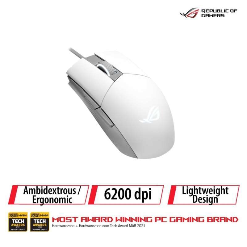 Jual Asus ROG Strix Impact II Moonlight RGB - Gaming Mouse di Seller ...