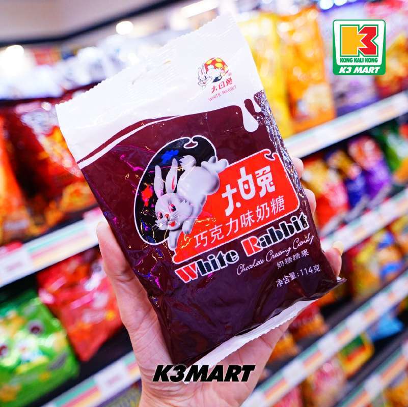Jual White Rabbit Chocolate Flavour Creamy Candy 114gr Di Seller K3mart ...