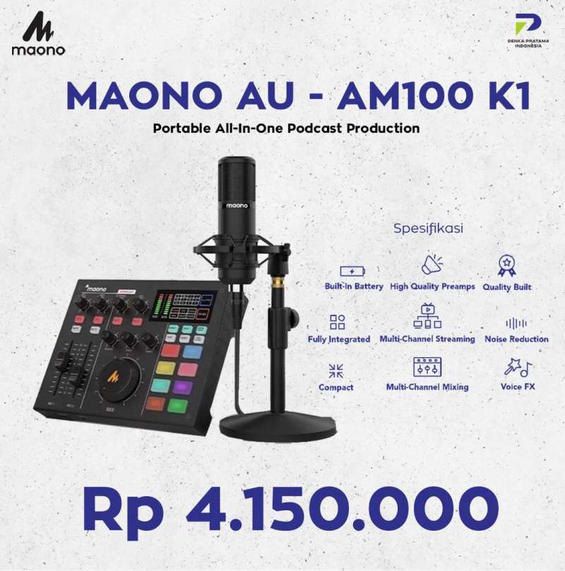 Jual Maono Sound Card Kit AU-AM100 -K1 di Seller Sinar Photo Official ...